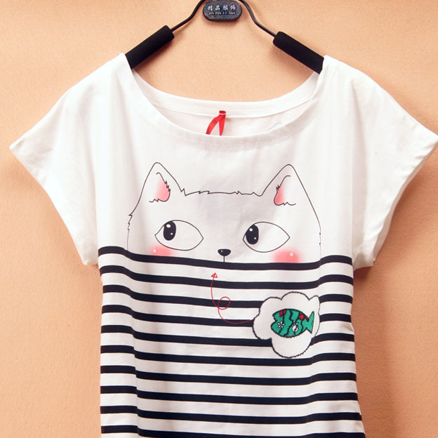 Cotton Good Quality T Shirt Women Tops Tees Type T-shirts Short Sleeve ...