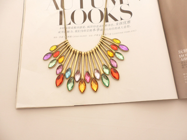 Jewelry Retro Gem Necklace A-325 Fashion on Luulla