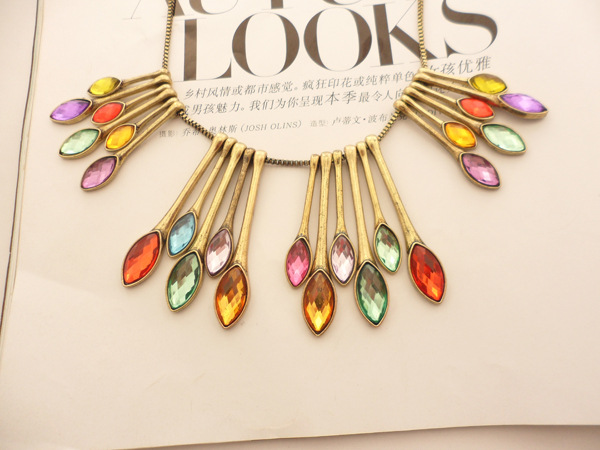Jewelry Retro Gem Necklace A-325 Fashion on Luulla